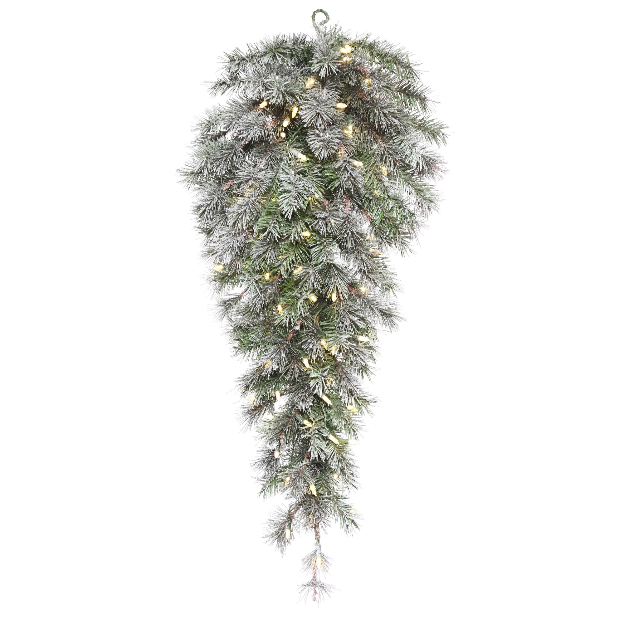Vickerman 36" x 16" Frosted Lacey Artificial Christmas Teardrop, Warm ...