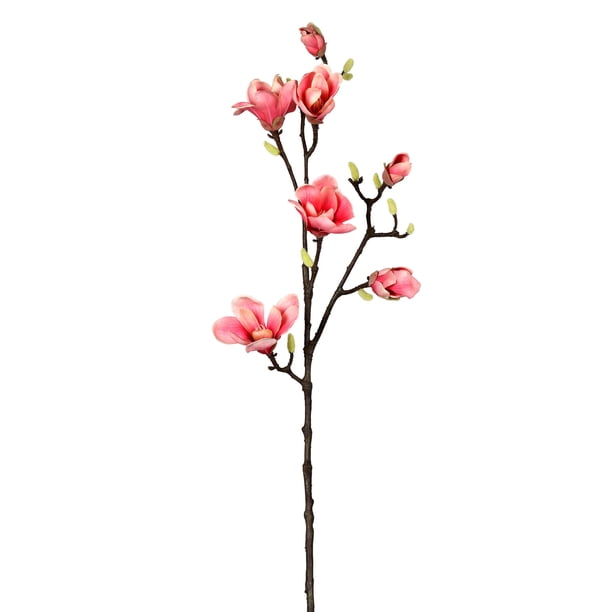 Vickerman 38" Artificial Pink Magnolia Stem. - Walmart Business Supplies