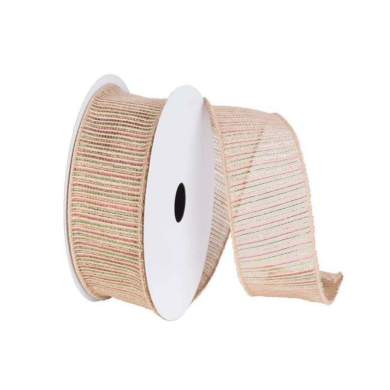 Vickerman 6" Red-Green-Beige Screen Weave Christmas Ribbon - Walmart.com