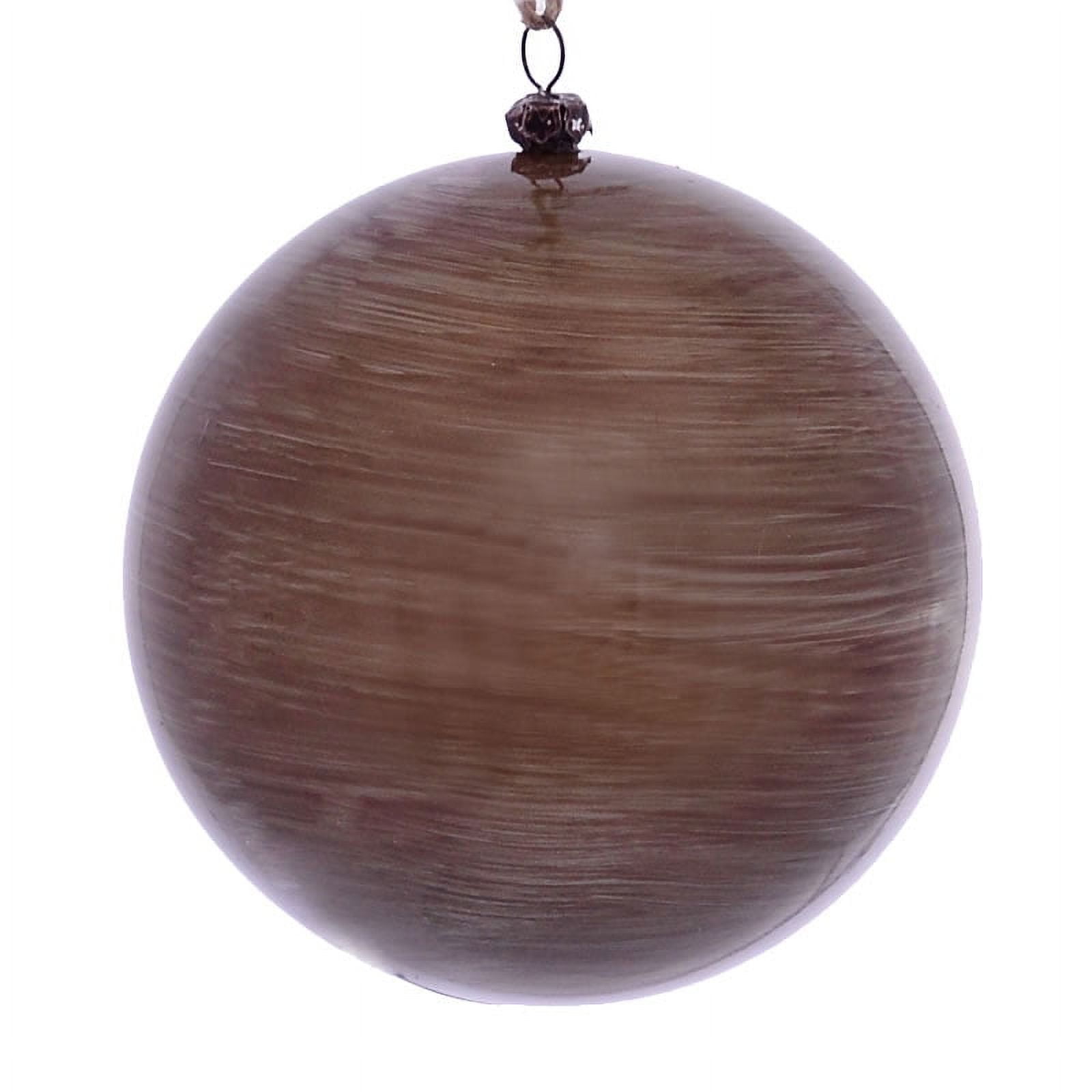 Vickerman 4.75" Pewter Wood Grain Ball Ornament. These ornaments are ...