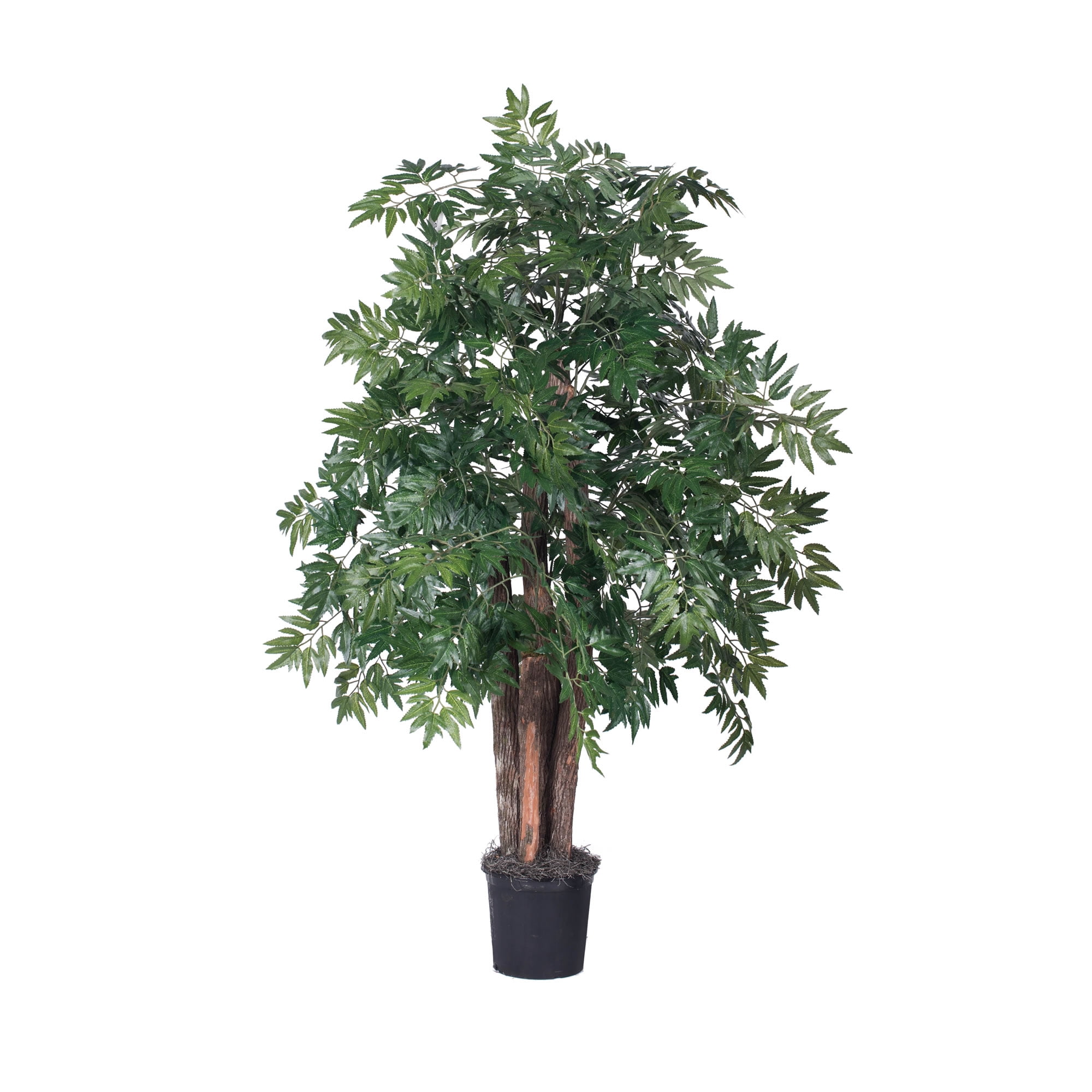 Artificial Ming Aralia Plant Vickerman 4-Foot - Extra Full Fake Bush In ...