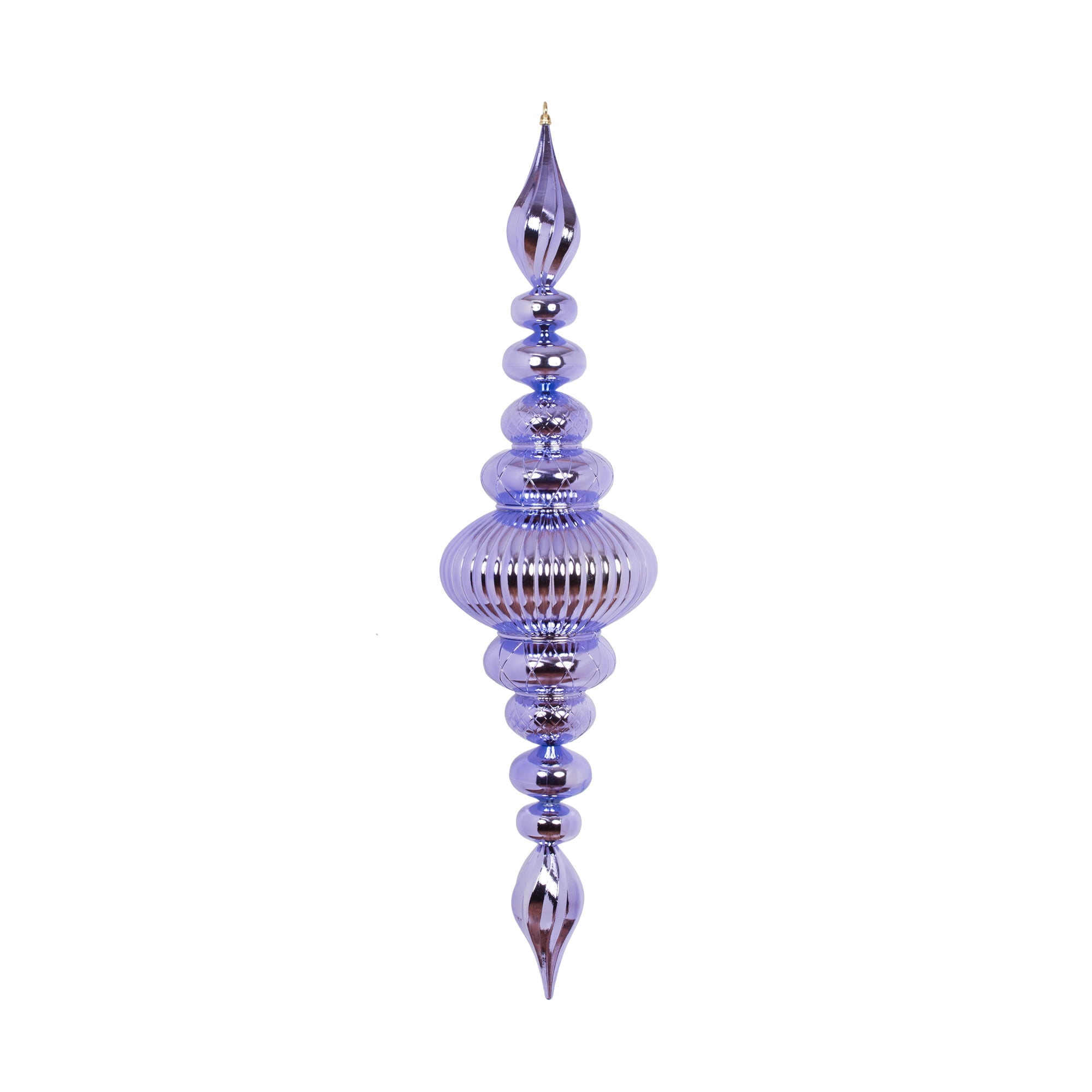 Vickerman 41" Lavender Shiny Finial. This large ornament is an eye ...