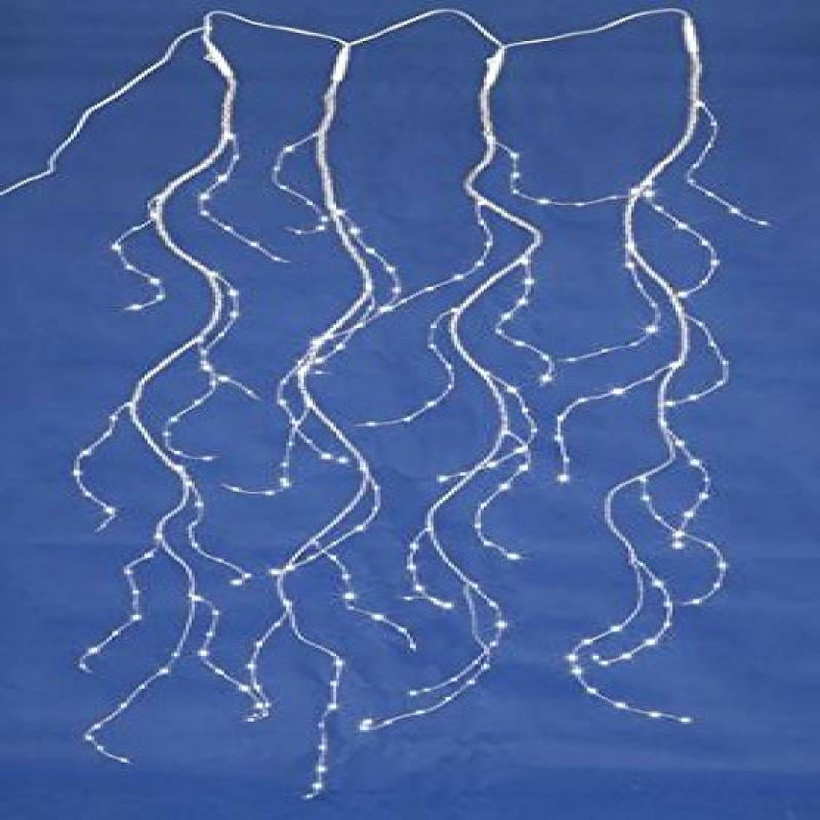 Vickerman 432Lt LED White 12x4.5'LTearDrops 9'Lgth Teardrop Light Set ...