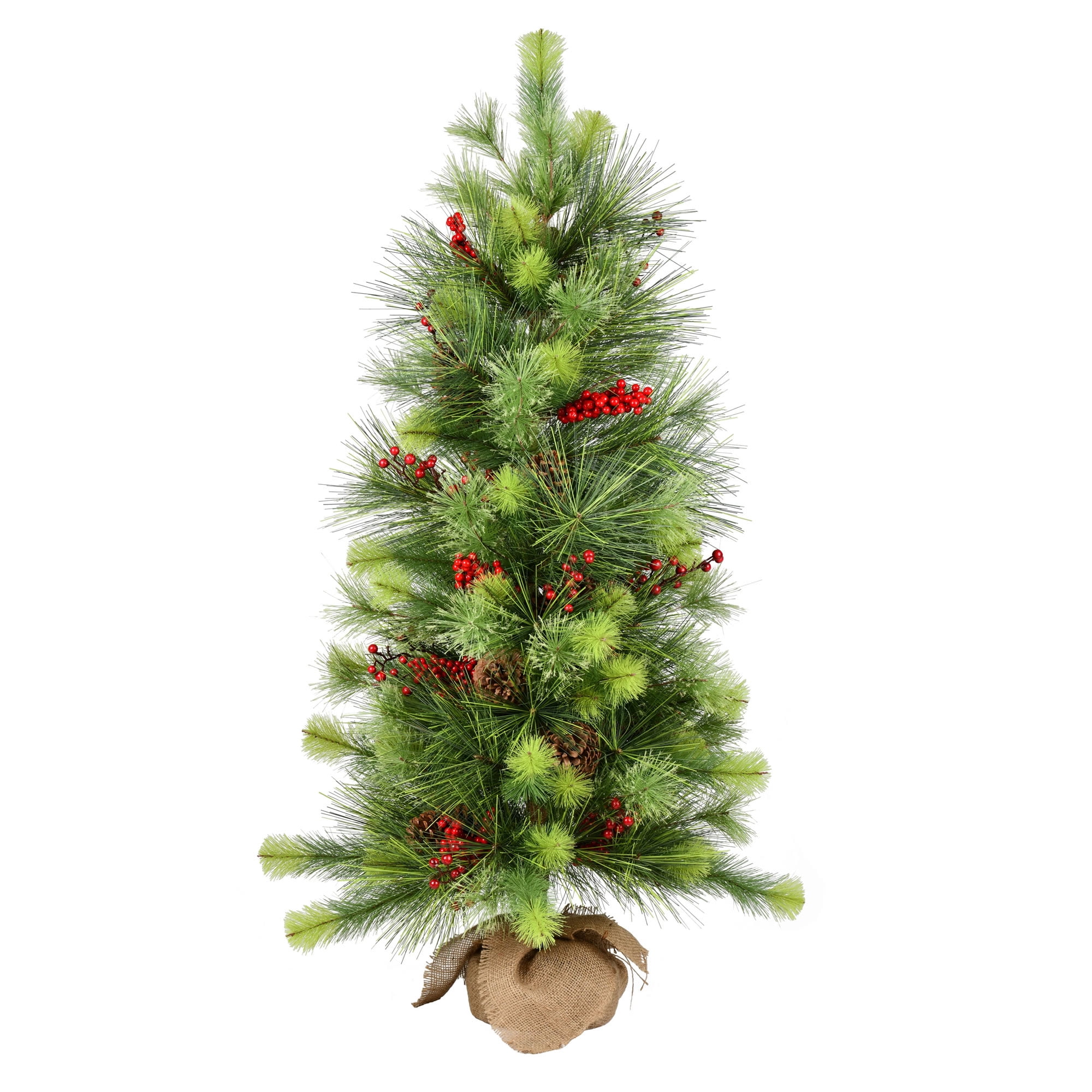 Vickerman 48" Morris Pine Artificial Christmas Tree, Unlit - Walmart.com