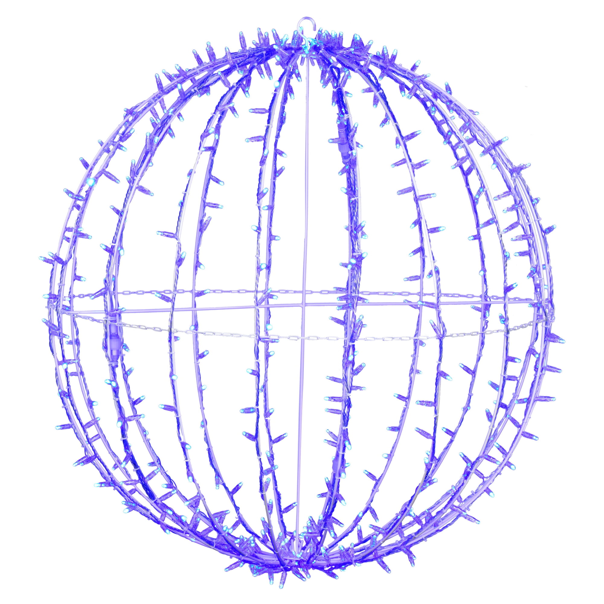 Vickerman 480Lt x 40" Fold Flat Blue Led Twinkle Jumbo Hanging Sphere ...