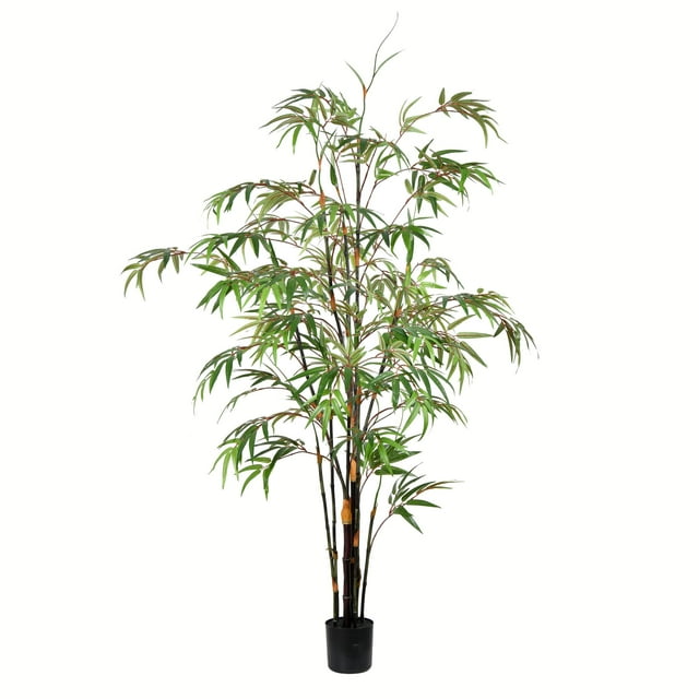 Vickerman 5' Artificial Potted Black Japanese Bamboo Tree. - Walmart ...