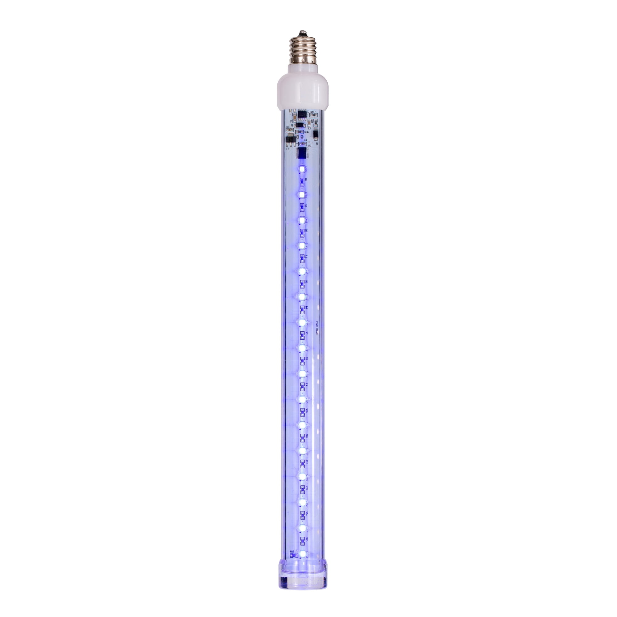 Vickerman 5 Pack of 12" Blue LED SnowFall Tube Bulb, 32 SMD Doublesided ...