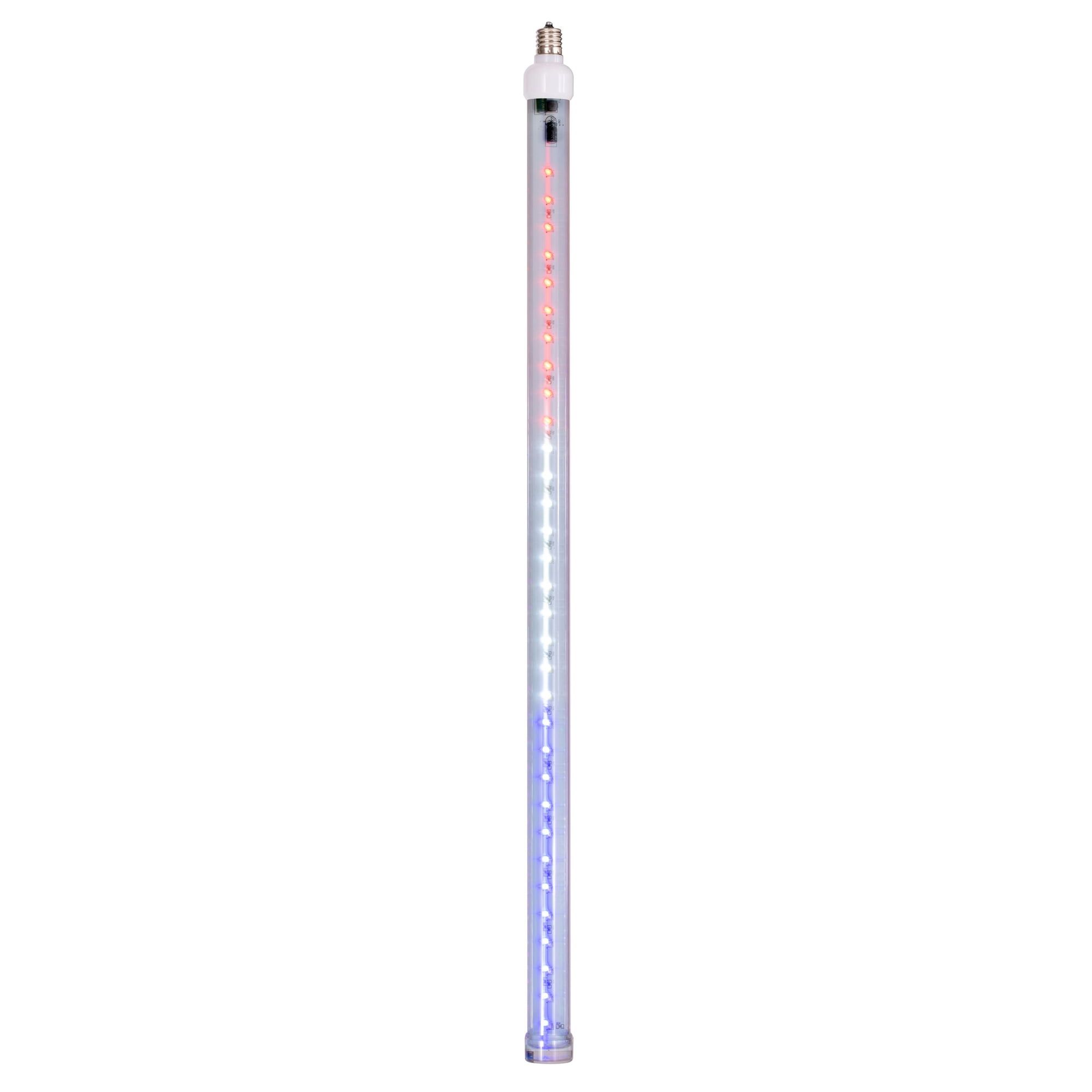 Vickerman 5 Pack of 24" Red-White-Blue LED SnowFall Tube Bulb, C9-E17 ...
