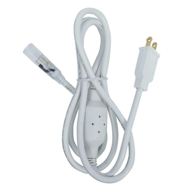 Vickerman 5' White LED Rope Light Power Cord for use on 1/2" Diameter ...