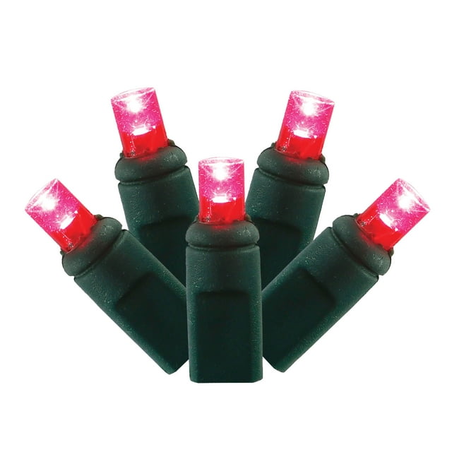 Vickerman 50 Light LED Magenta Twinkle Wide Angle End Connecting 6 ...