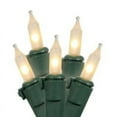 Vickerman 50 Light White Mini Light, Green Wire End Connecting Lamp ...