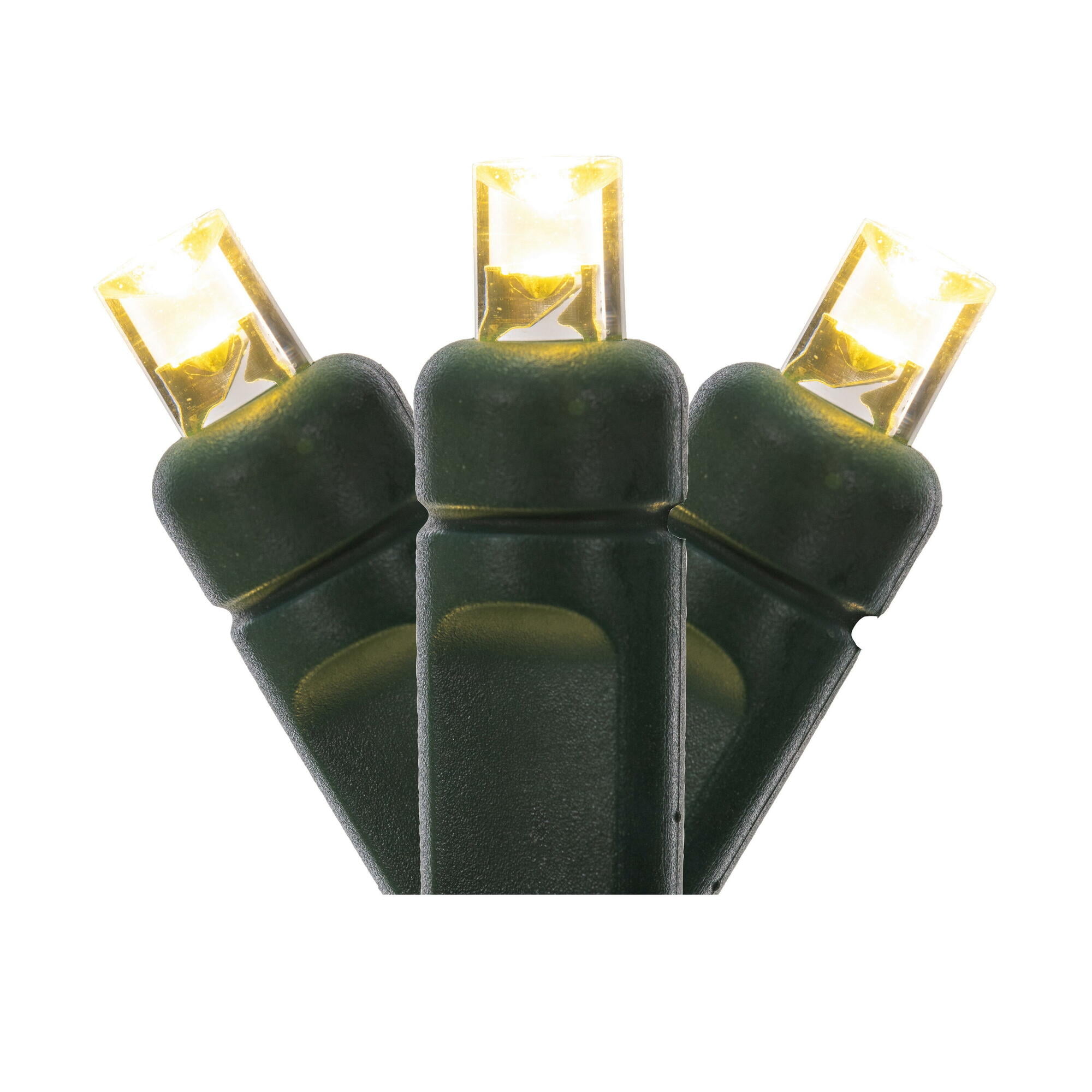 Vickerman 50 Warm White Twinkle Wide Angle LED Light on Green Wire, 34 ...