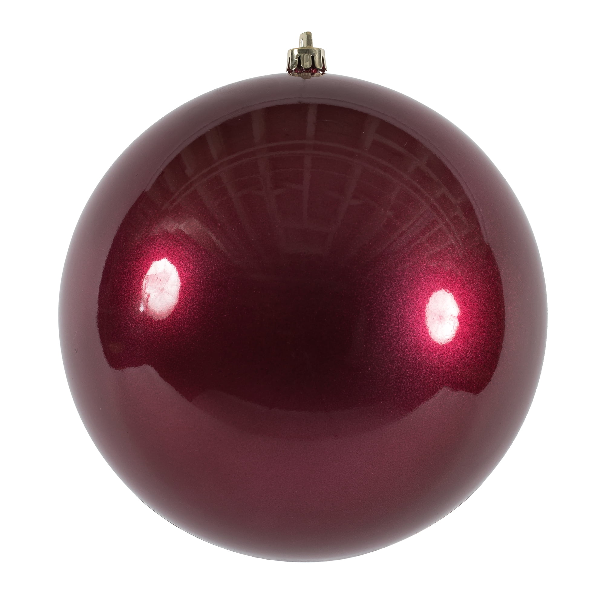 Vickerman 6" Berry Red Candy Ball Ornament, 4 per Bag - Walmart.com