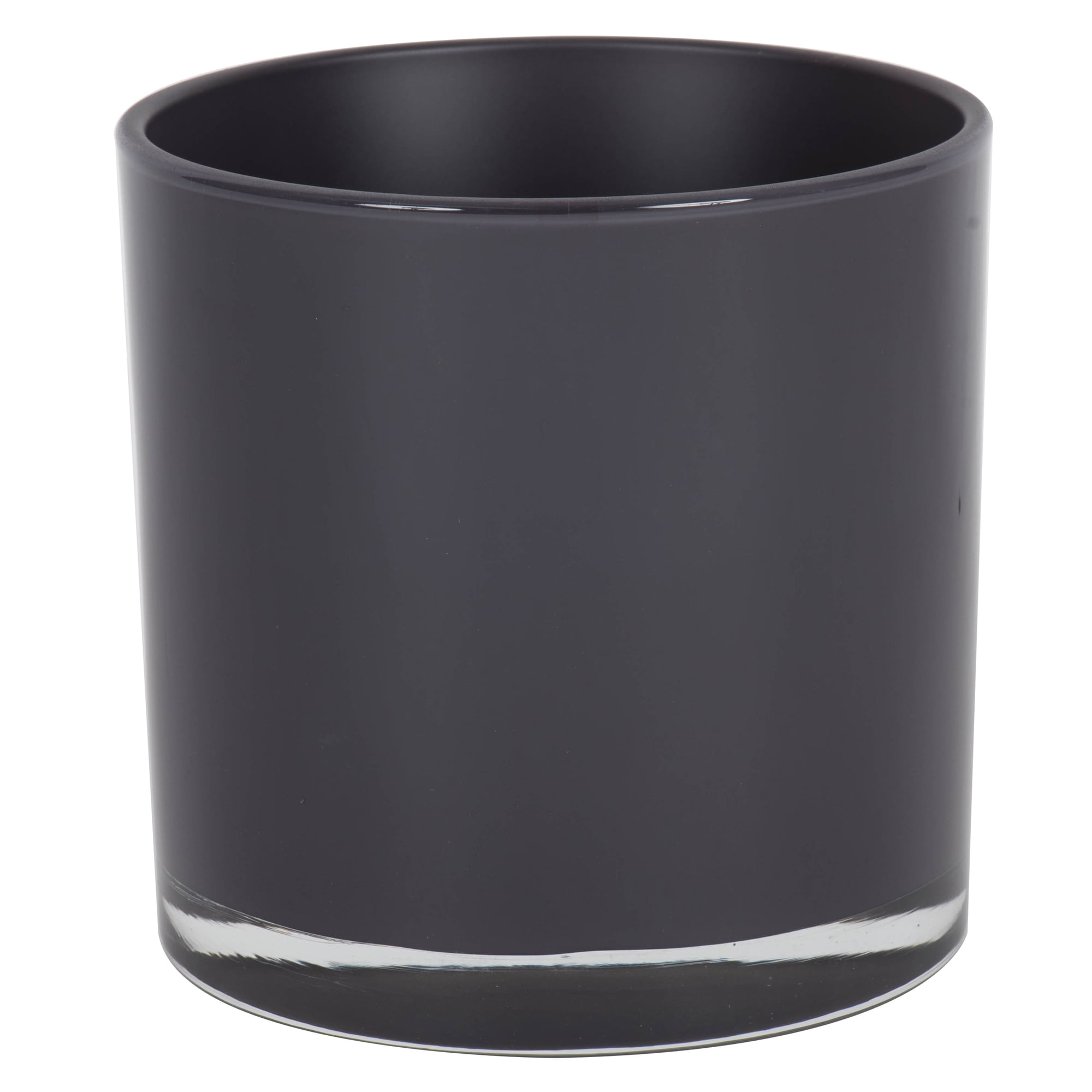 Vickerman 6" Black Painted Round Glass Container - Walmart.com