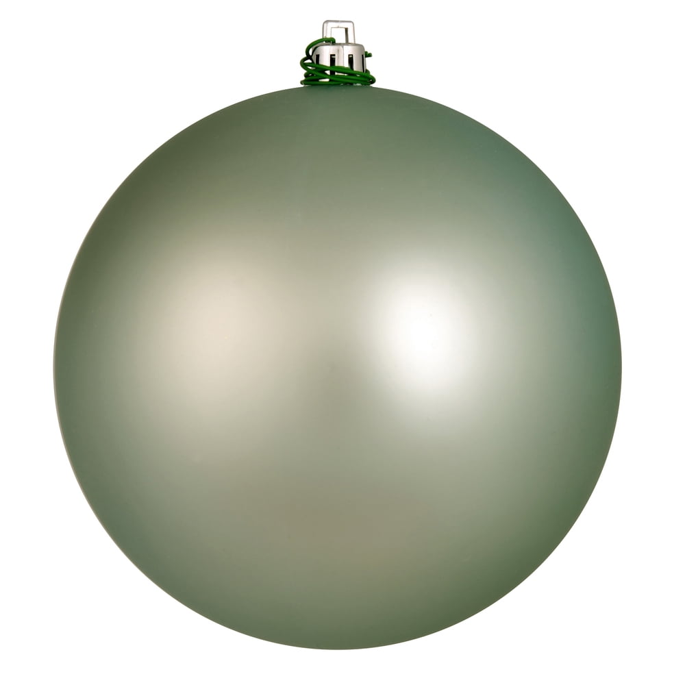 Vickerman 6" Frosty Mint Matte Ball Ornament, 4 per Bag - Walmart.com