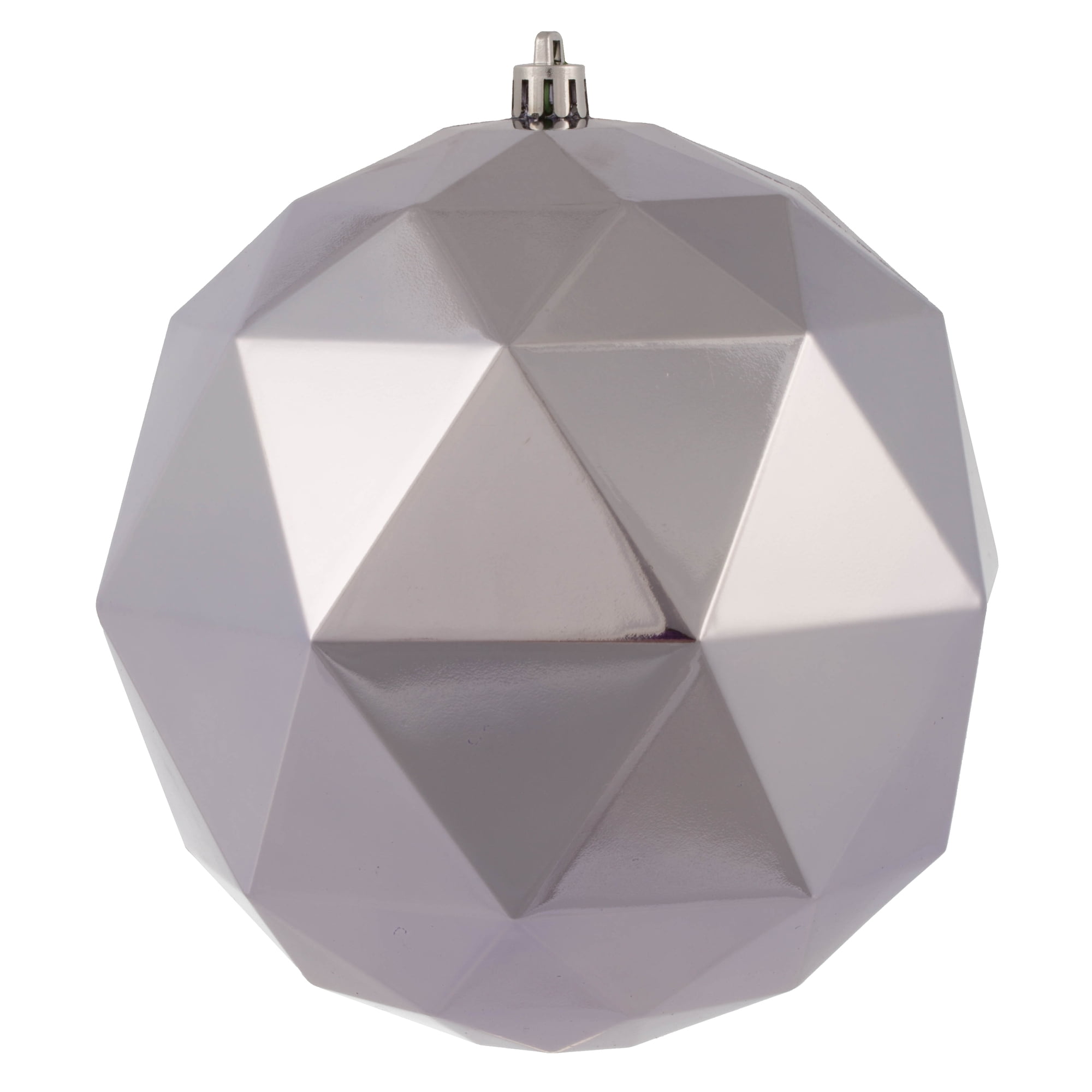 Vickerman 6" Lilac Shiny Geo Ball 4/Bg - Walmart Business Supplies