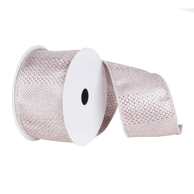 Vickerman 6" x 10yd Silver Textured Wide Stripe Ribbon - Walmart.com