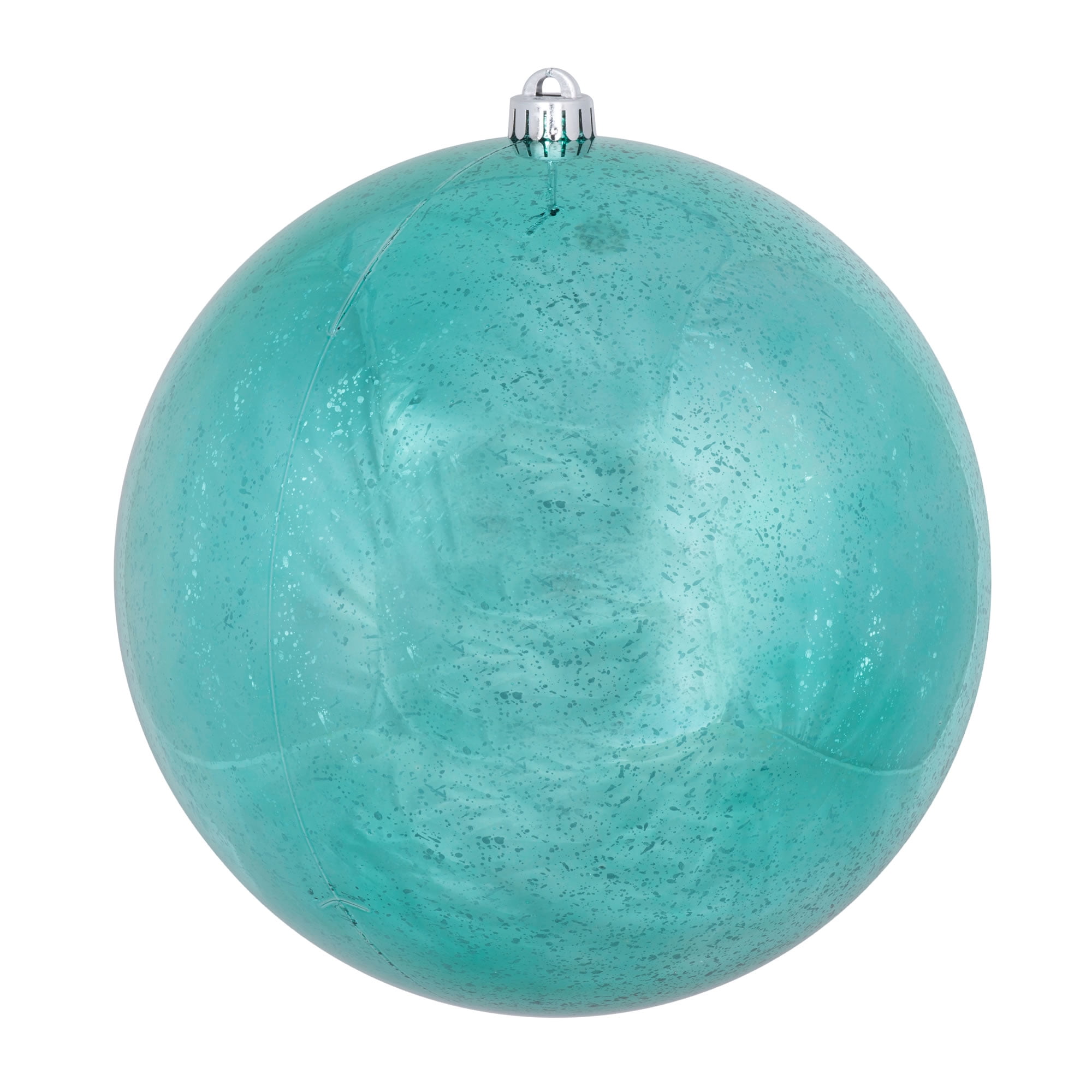 Vickerman 6" Teal Shiny Mercury Ball Ornament, 4 per Bag - Walmart.com