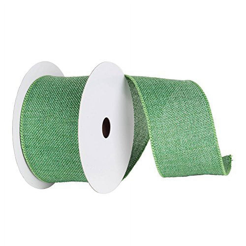Vickerman 6" x 10 Yard Green Sparkle Burlap Ribbon - Walmart.com