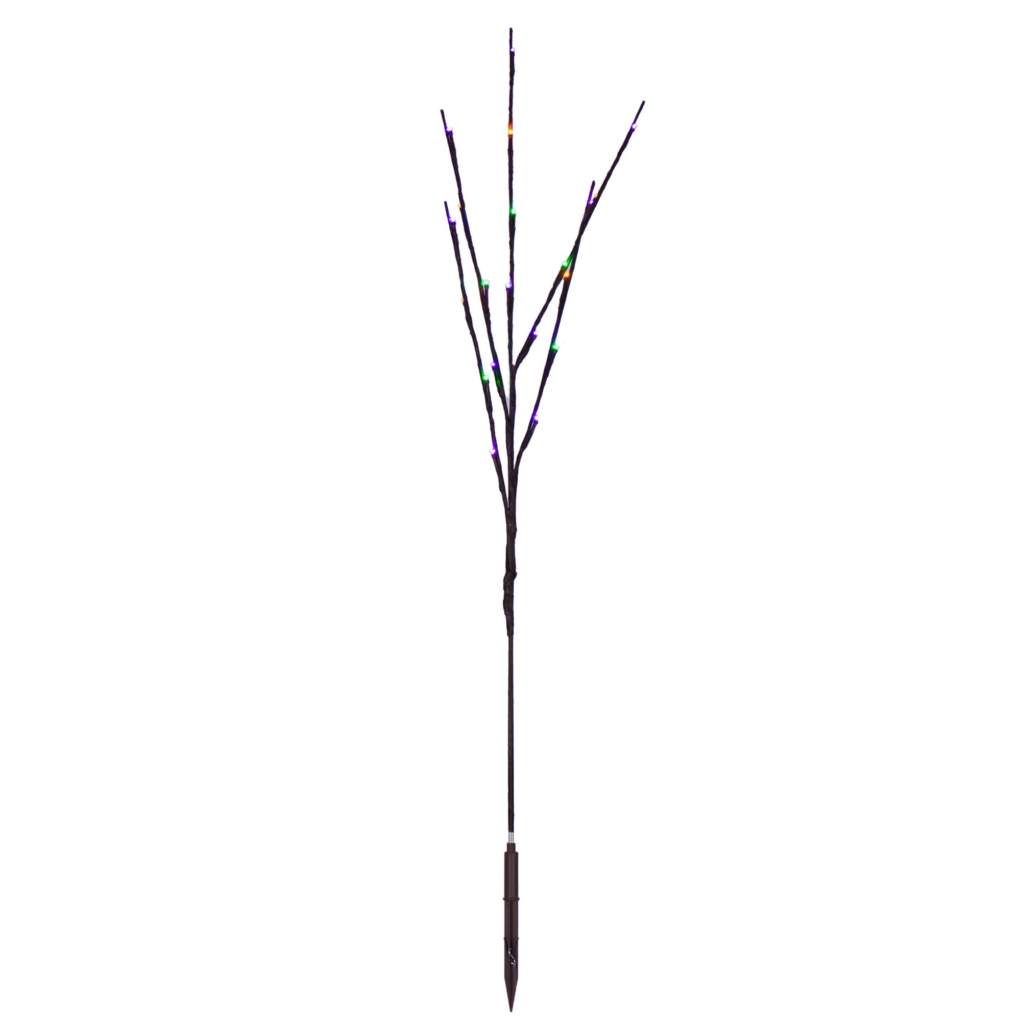 Vickerman 60 Mardi Gras LED Twig Light Set on Brown Wire Pack of 3 ...