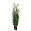 Vickerman 60" PVC Artificial Potted Green Grass with Pomp Balls ...