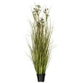 Vickerman 60" PVC Artificial Potted Green Grass with Pomp Balls ...