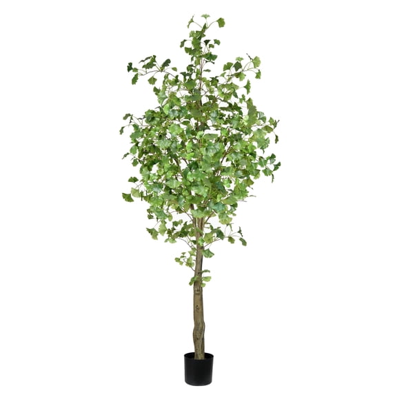 Vickerman 7' Artificial Potted Ginkgo Tree. - Walmart.com