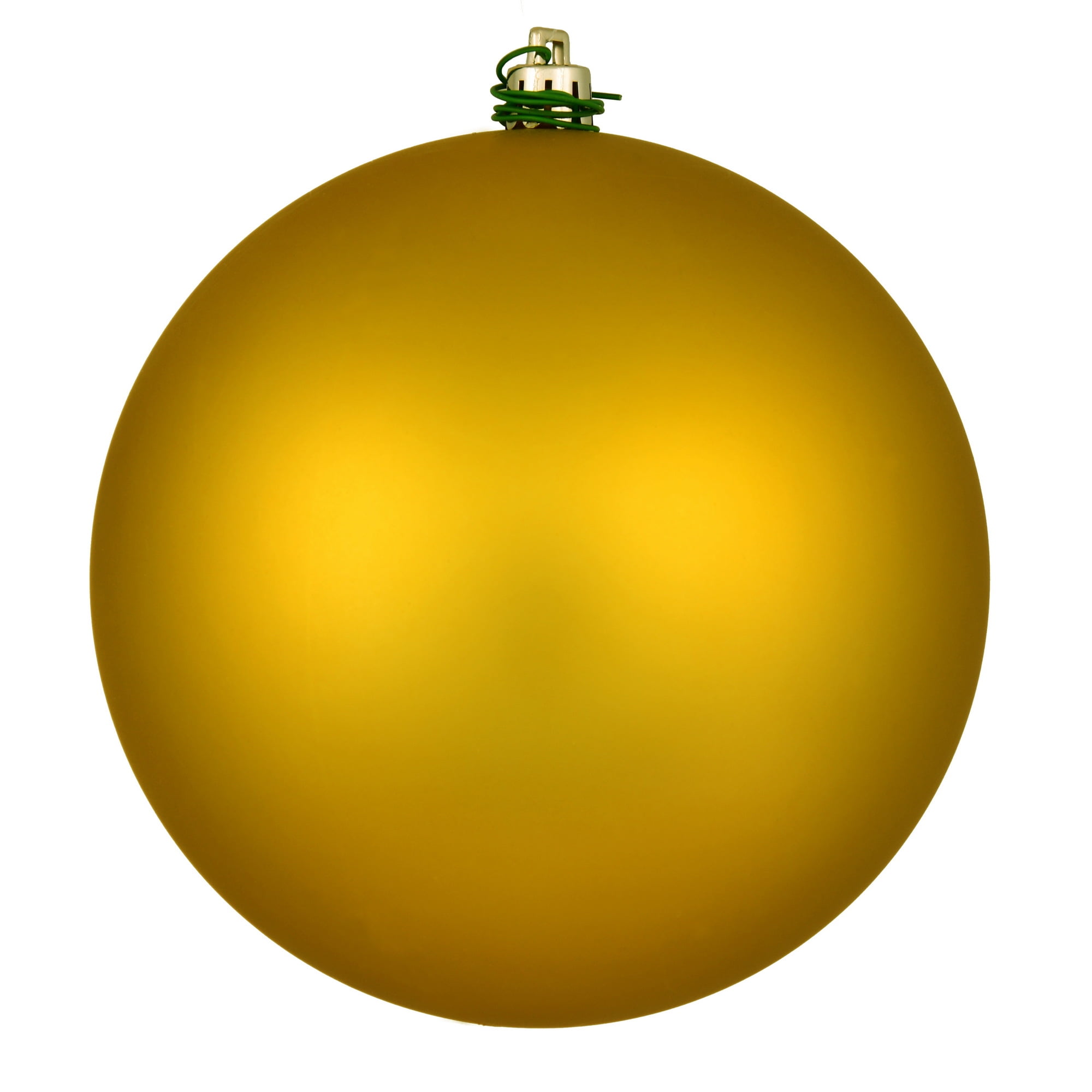 Vickerman 8" Medallion Gold Matte Ball Ornament - Walmart.com