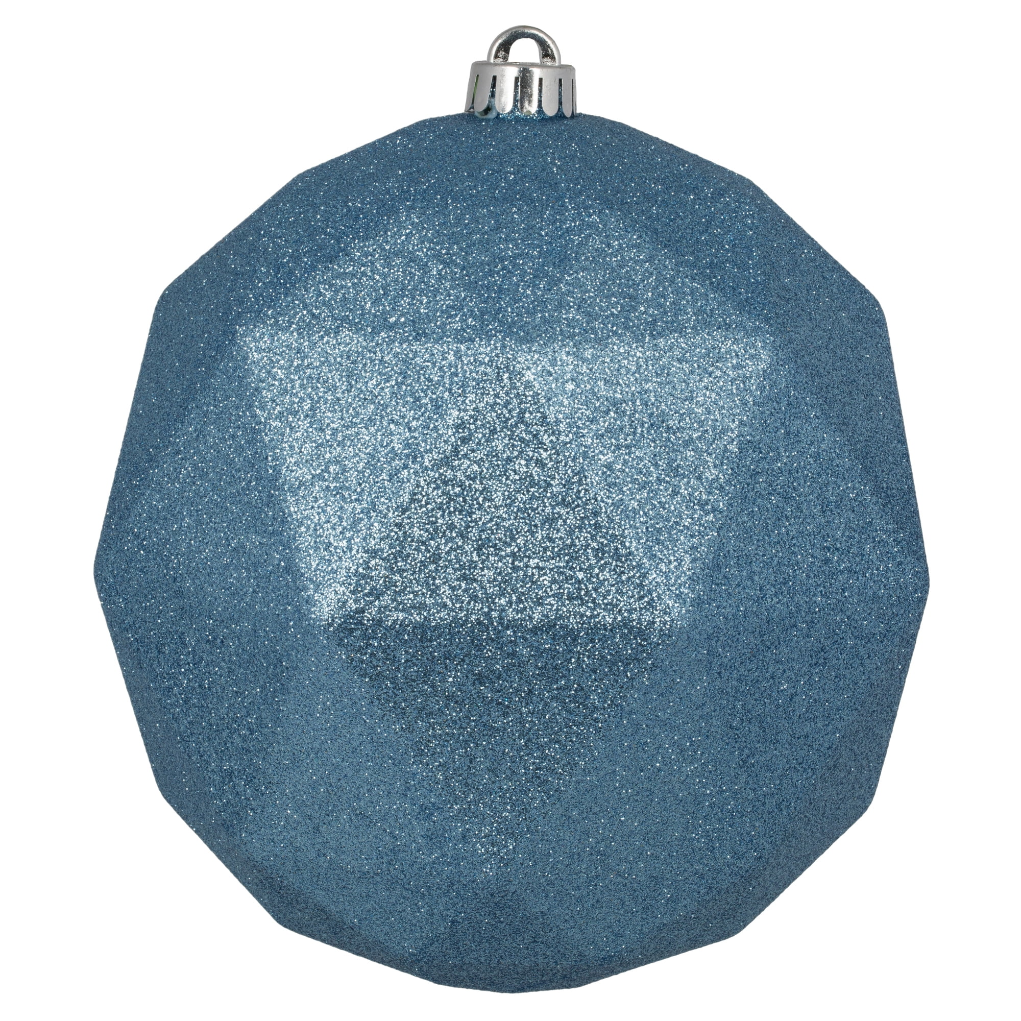 Vickerman 8" Periwinkle Glitter Geometric Ball - Walmart.com