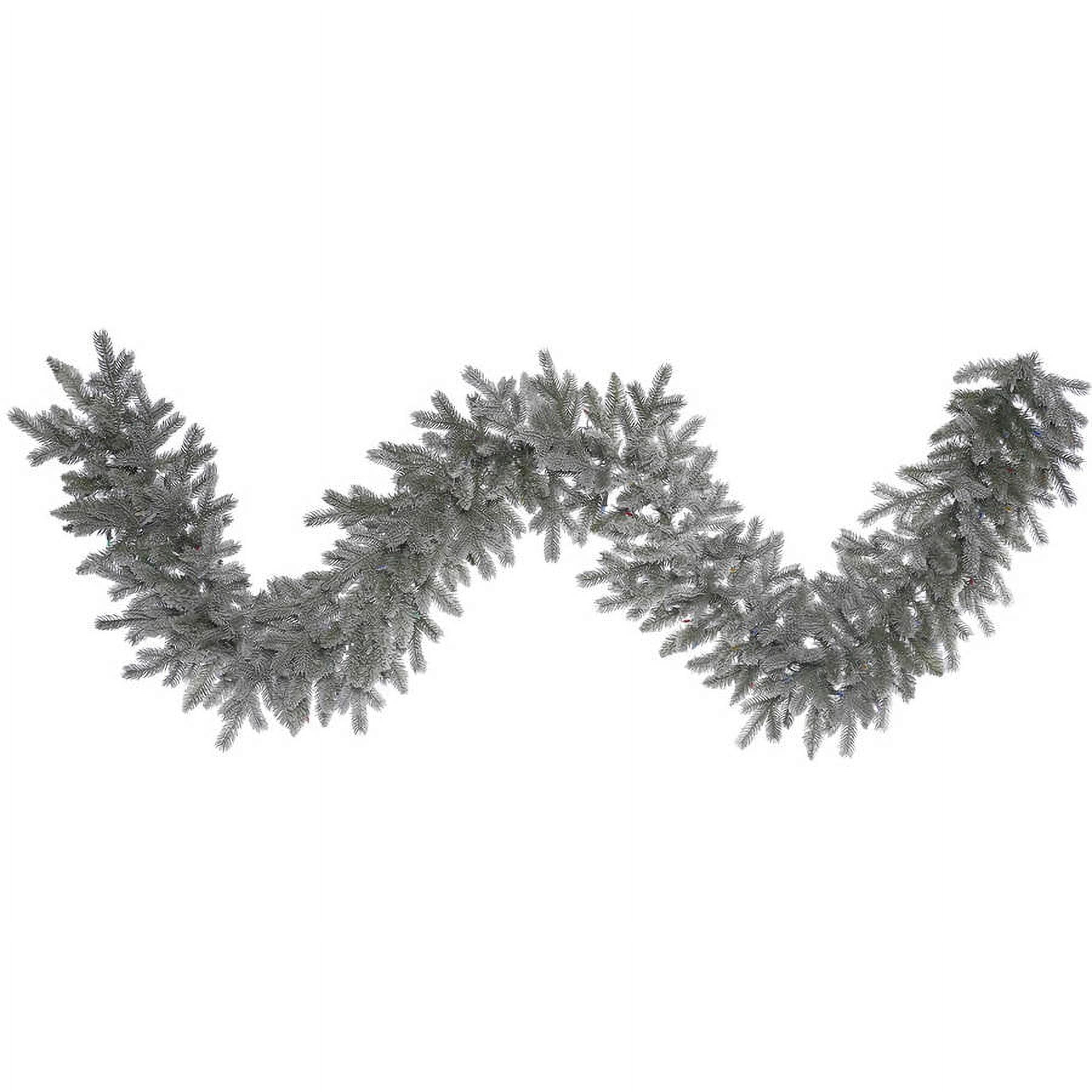 Vickerman 9' Frosted Sable Pine Artificial Christmas Garland, Unlit ...
