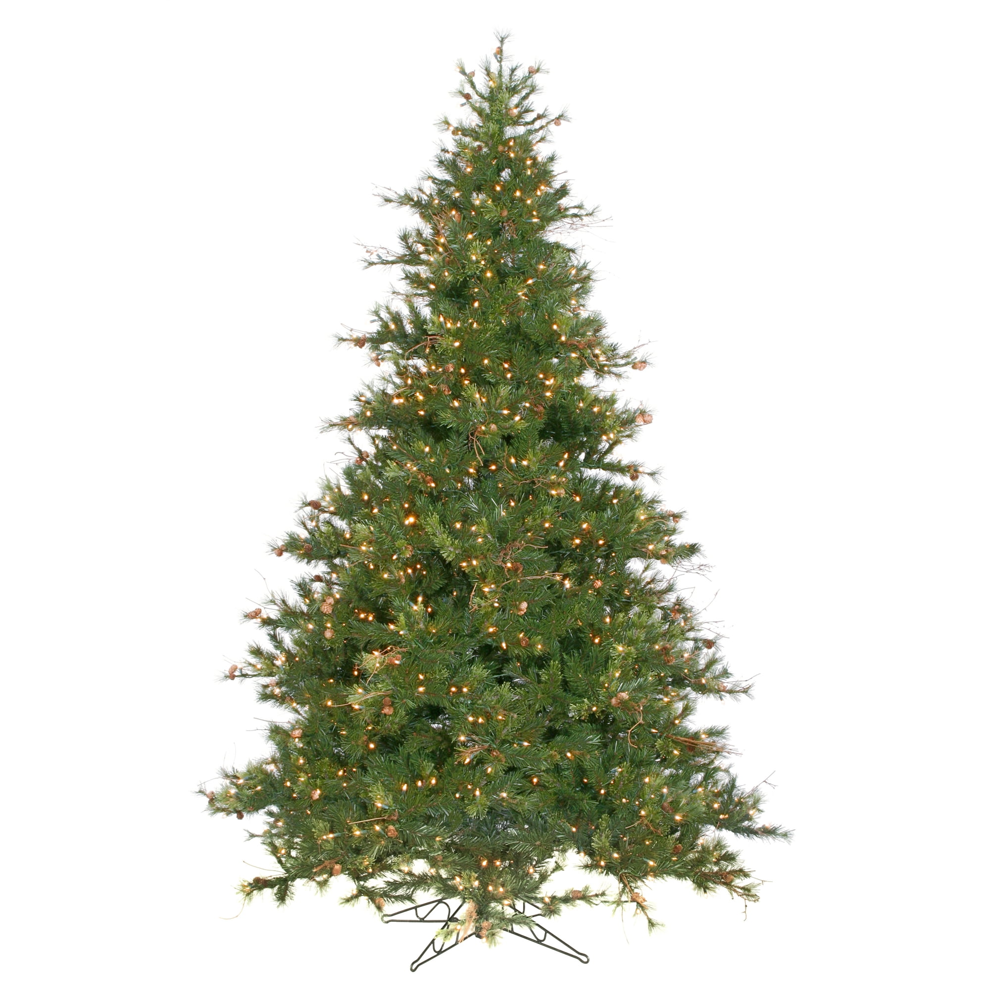 Vickerman 9' Mixed Country Pine Artificial Christmas Tree, Clear Dura ...