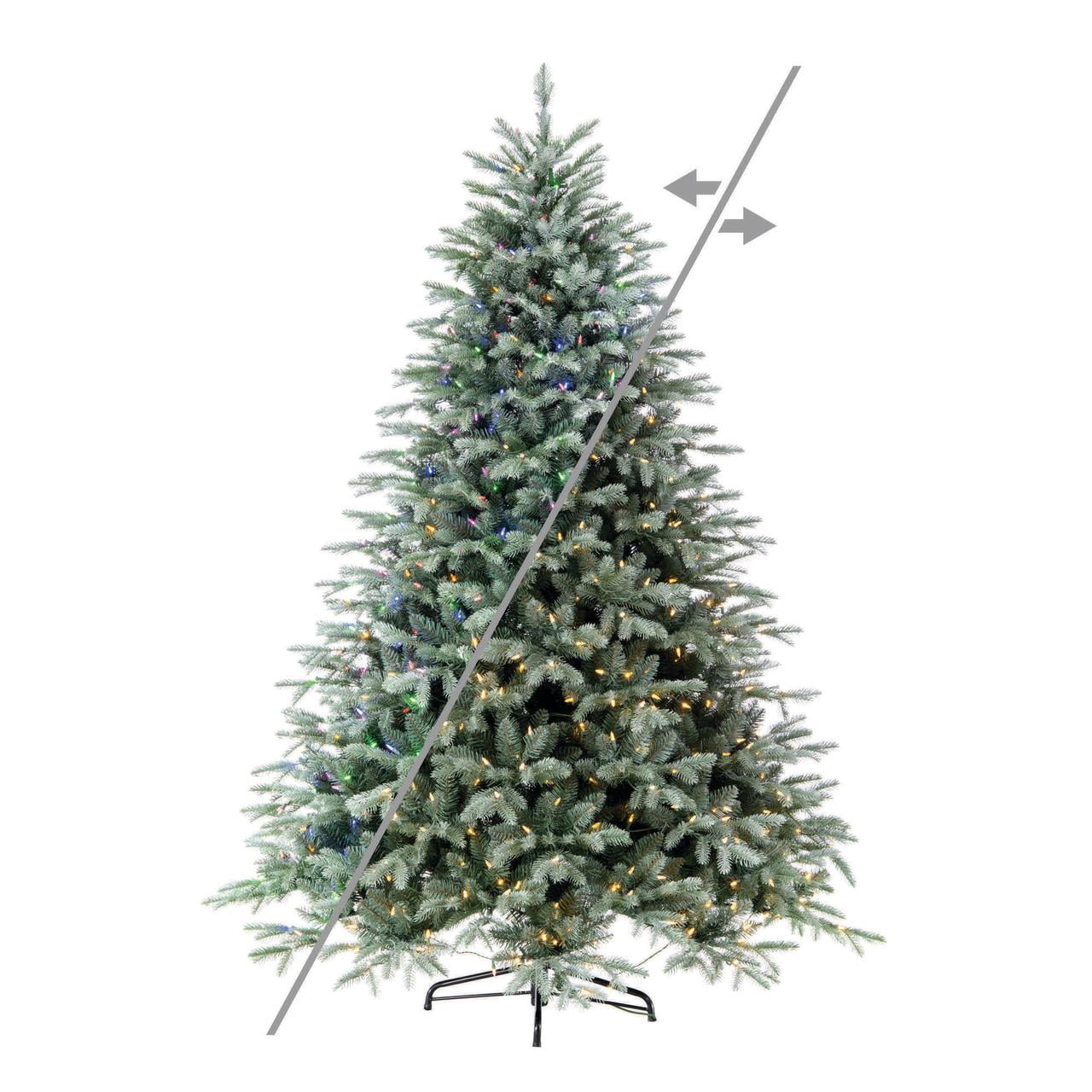 Vickerman 9' x 76" Imperial Blue Spruce Artificial Christmas Tree, LED ...