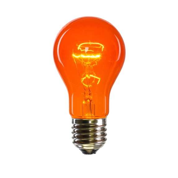 Vickerman A19 Amber Transparent Medium Base Replacement Bulb 130V 25 ...