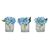 Vickerman Artificial 5" Blue Hydrangea in Cube. - Walmart.com