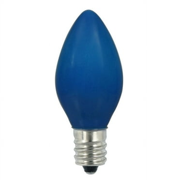 C9 Clear 7W 130V Bulb 25ea - Walmart.com