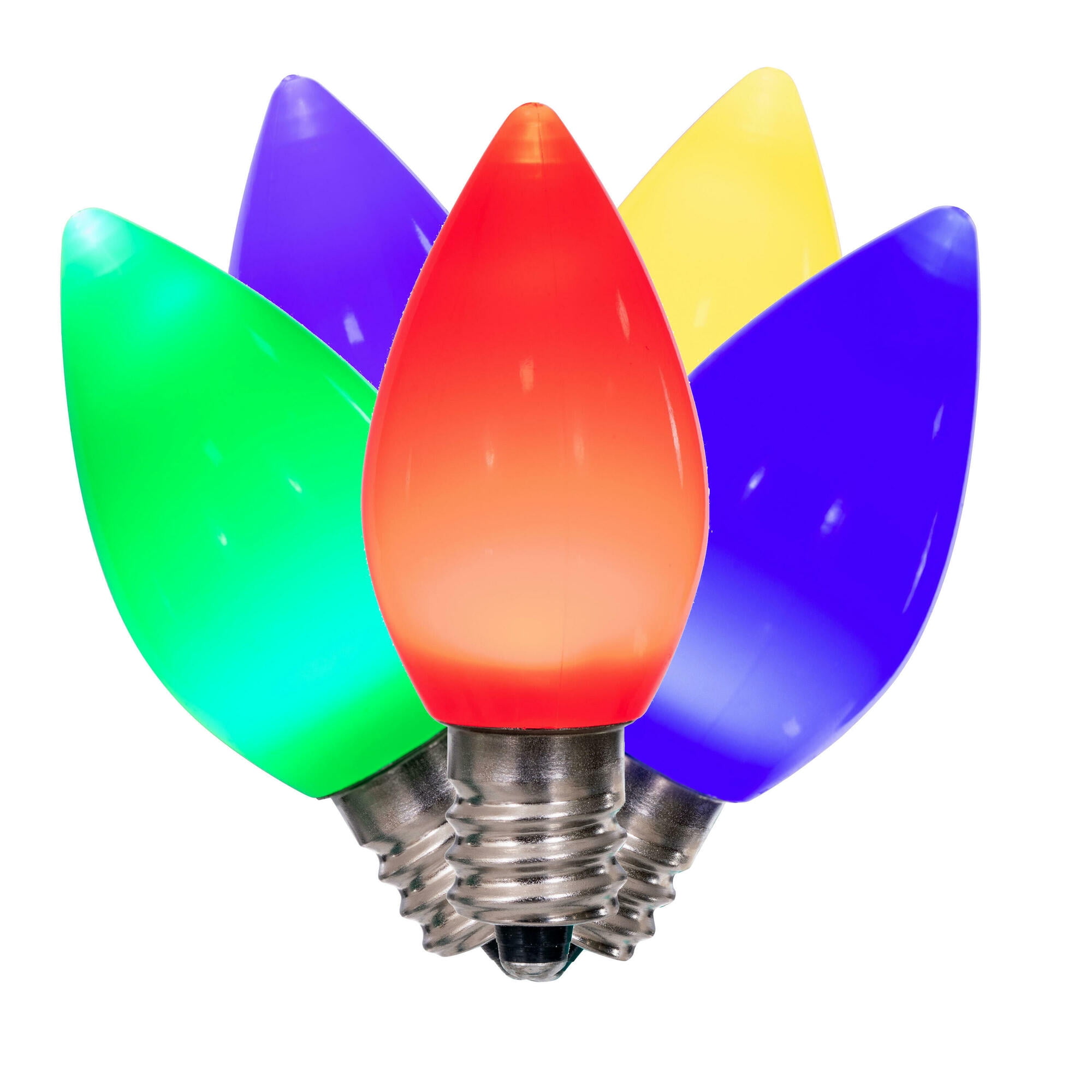 Vickerman C7 Ceramic LED Multi Twinkle Bulb Nickel Base, 120V, .96 ...