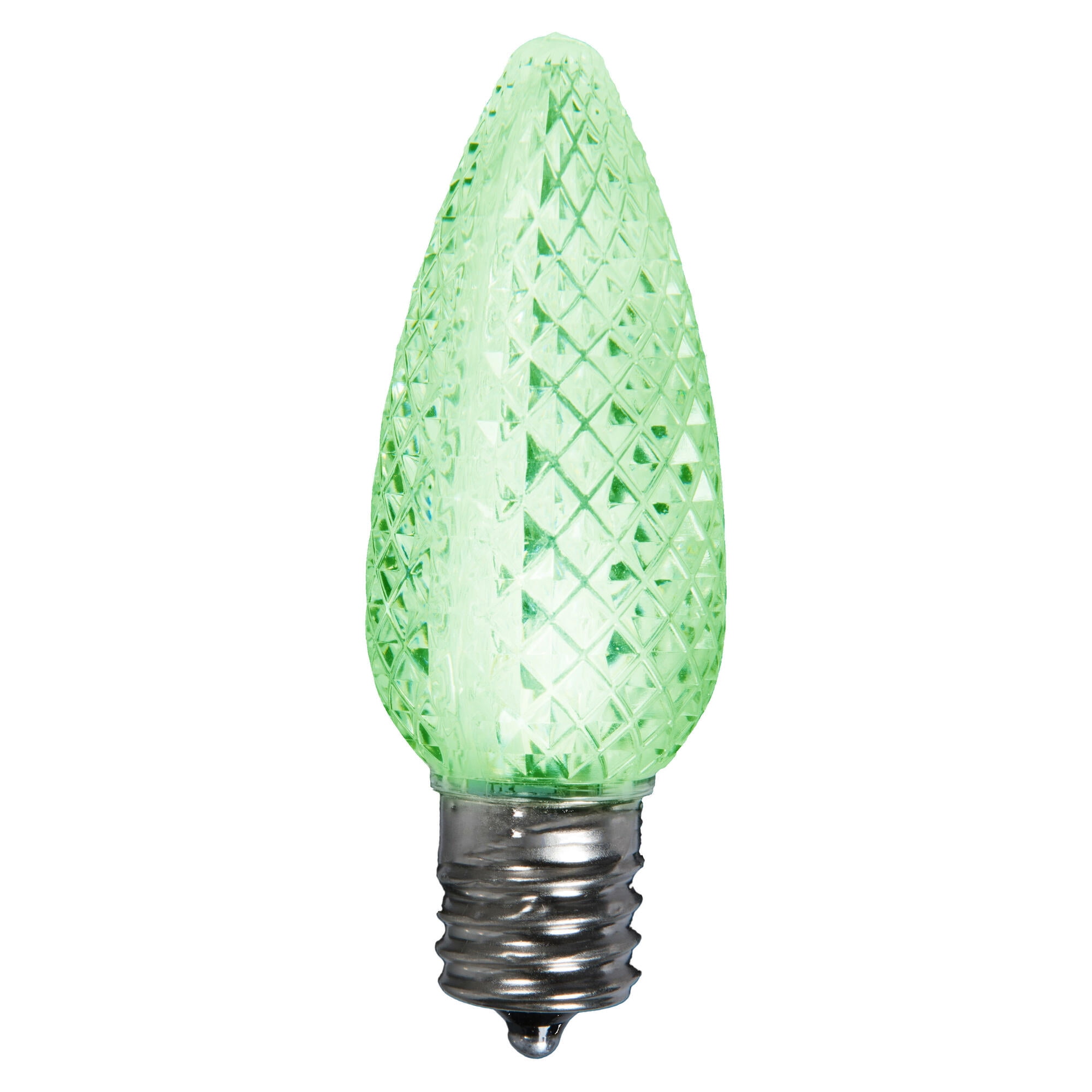 Vickerman C7 LED Lime Faceted Twinkle Bulb, bag of 25 - Walmart.com