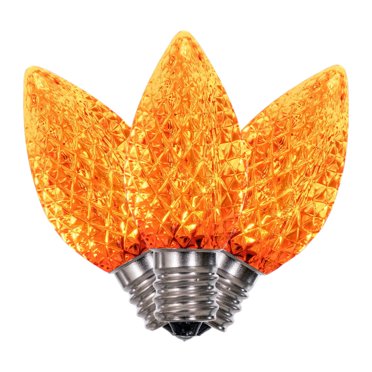 E12 & C7 Orange Transparent LED Bulb - 25 - Walmart.com