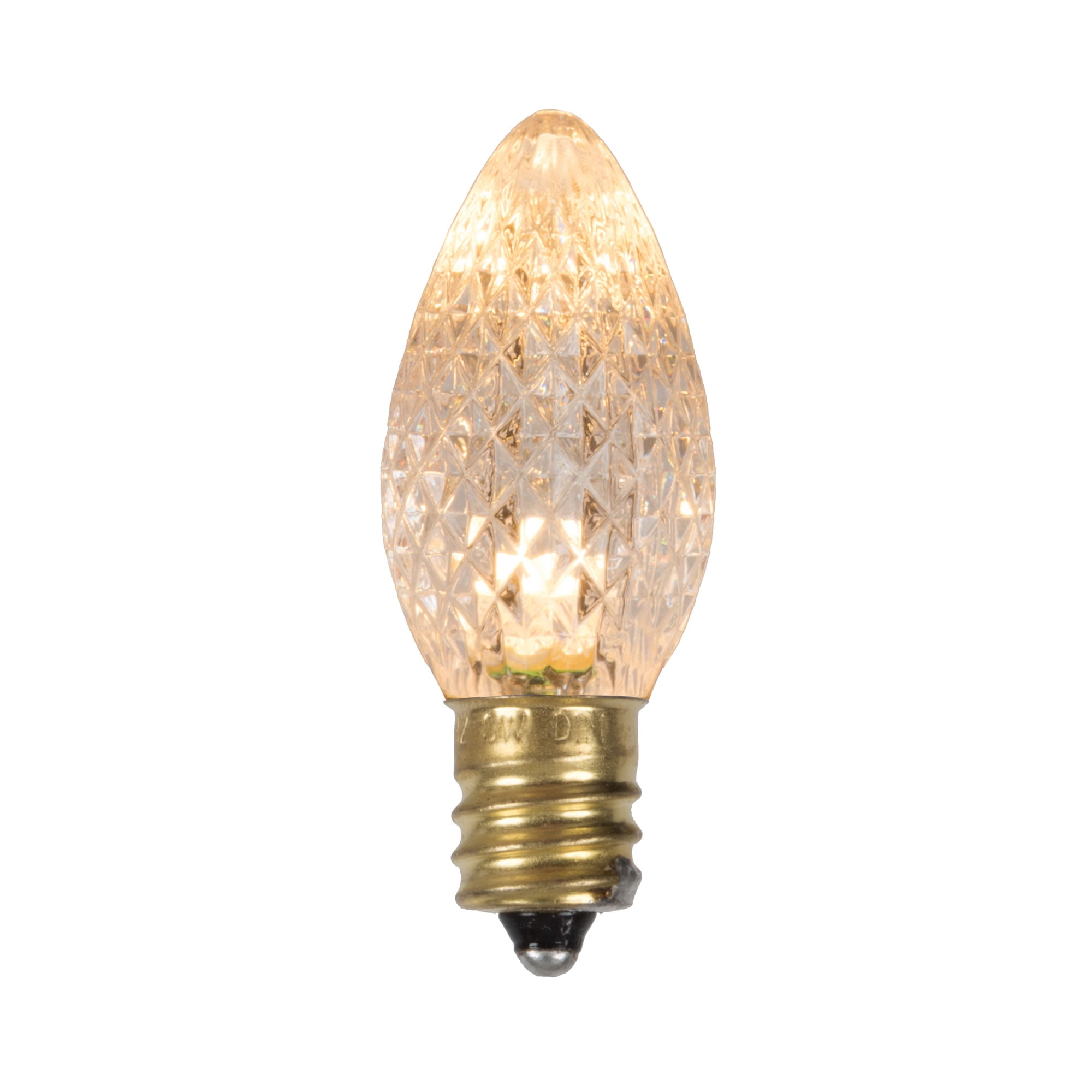 Vickerman C7 LED Sunny Warm White Faceted Twinkle Bulb, CSA Approved ...