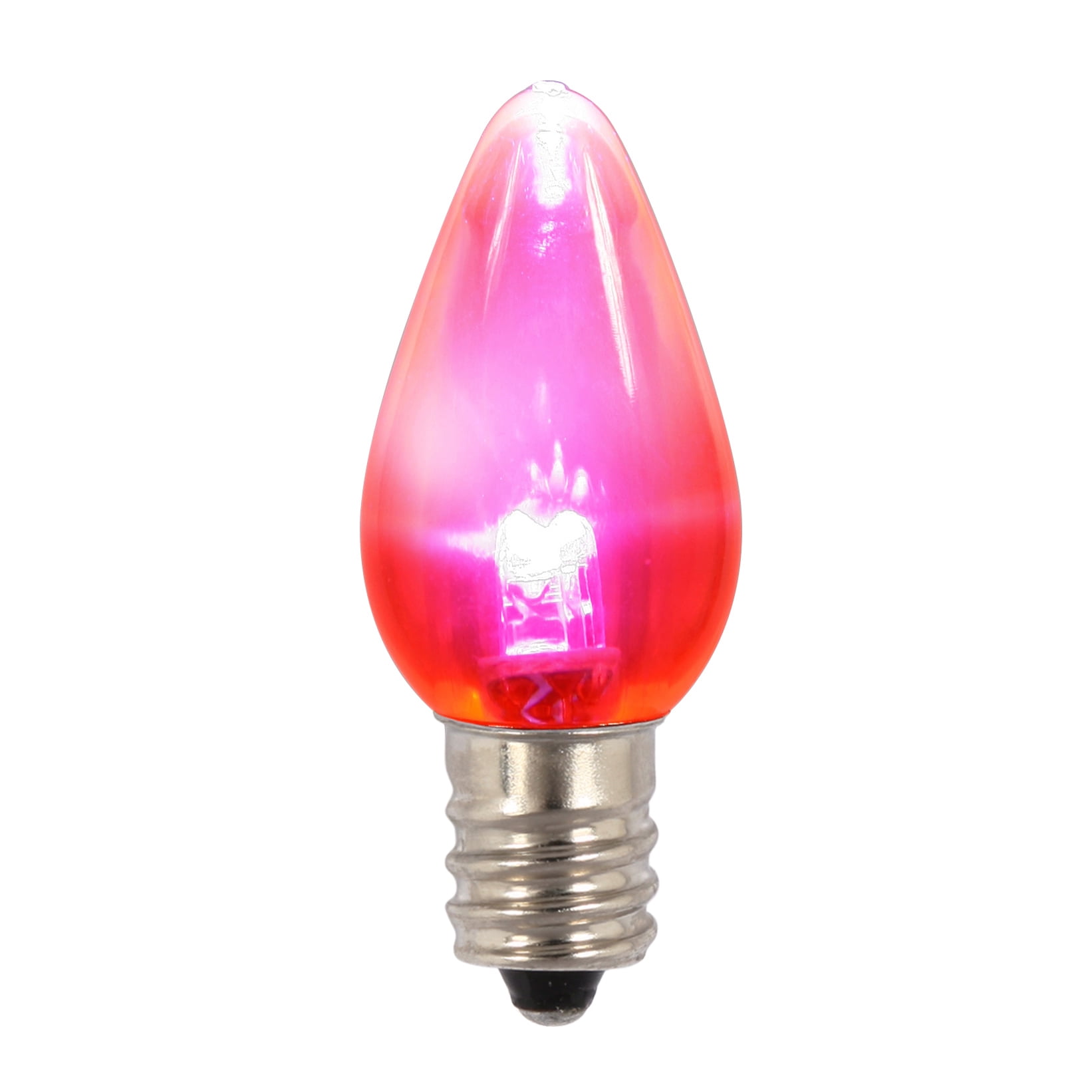 Vickerman C7 Twinkle Transparent Plastic LED Pink Dimmable Bulb, E12 ...