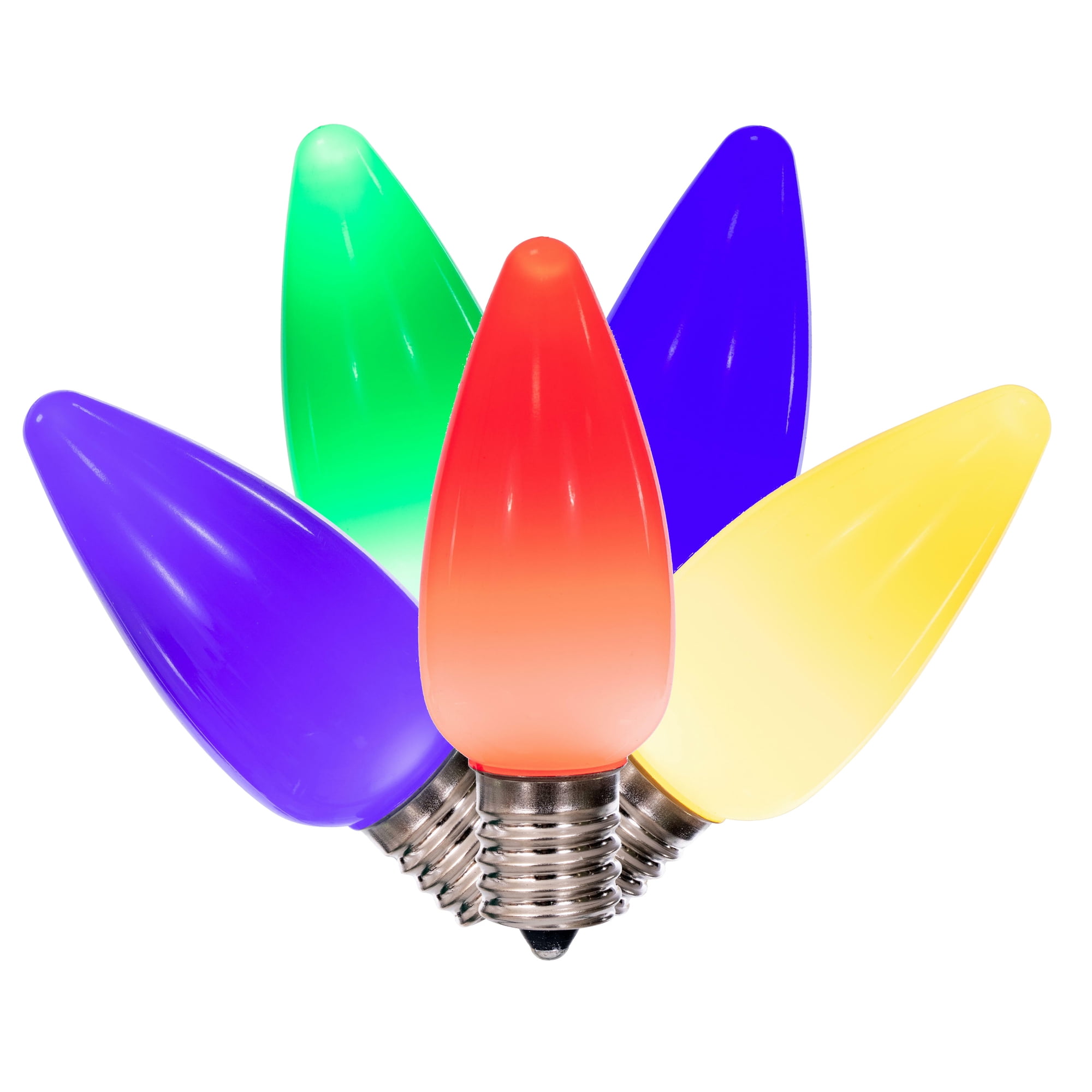 Vickerman C9 Ceramic LED Multicolored Bulb, package of 25 - Walmart.com