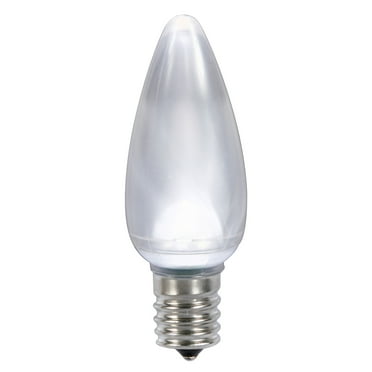 0.96 watt 130V C9 Ceramic LED Warm White Twinkle Bulb with Nickel Base ...