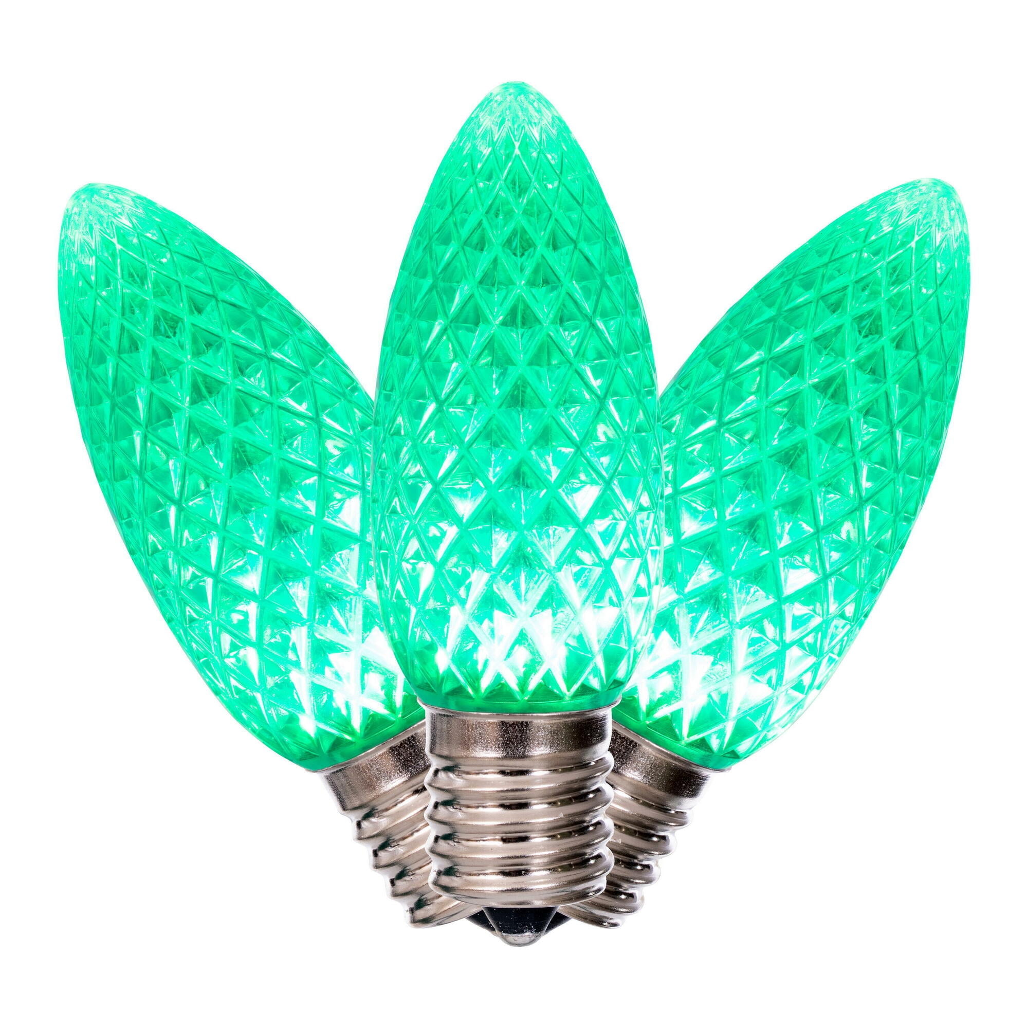 Vickerman C9 LED Green Faceted Replacement Bulb, bag of 25 - Walmart.com