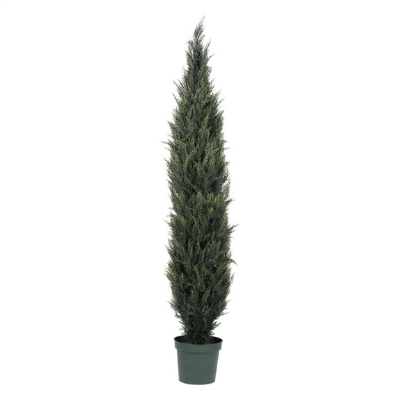 Vickerman 7' Artificial UV Resistant Pond Cypress Tree in Two Tone Green Pot. - Walmart.com