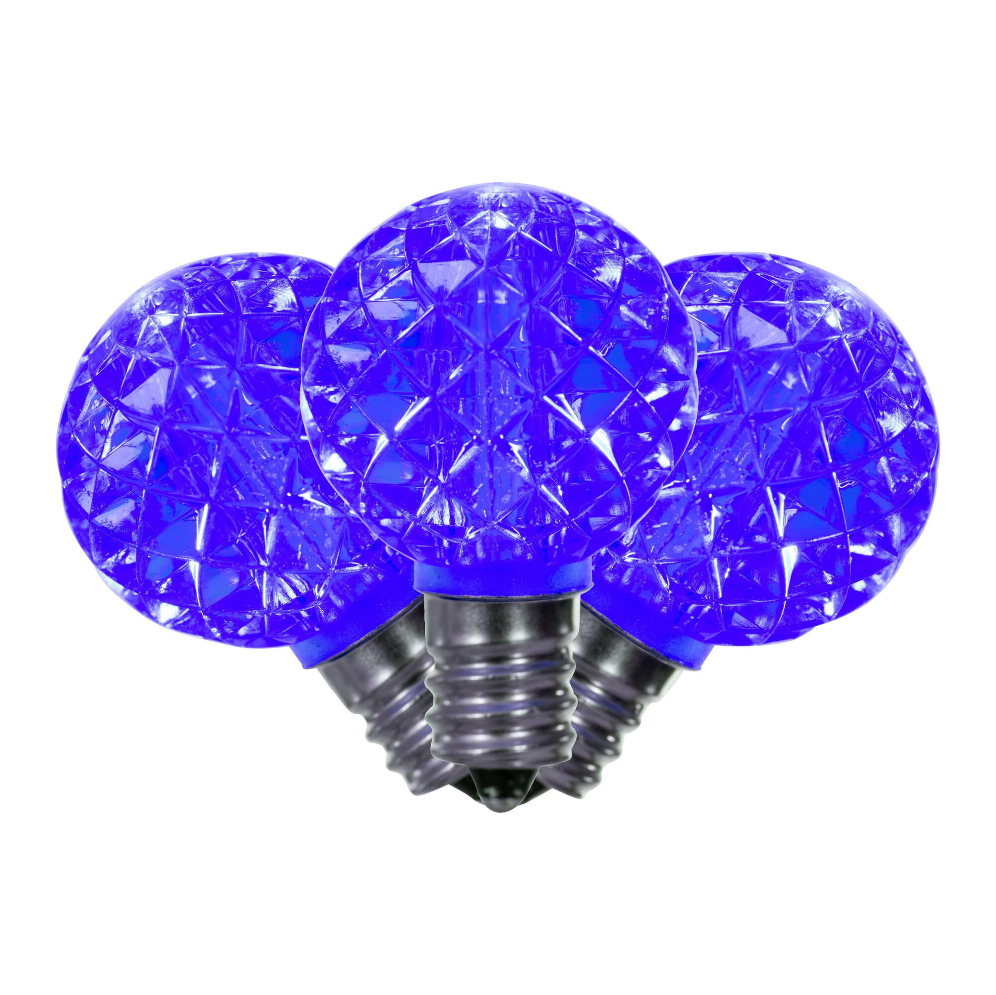 Vickerman G30 LED Blue Bulb E12 Nickel Base .6 Watts, 120V, package of ...