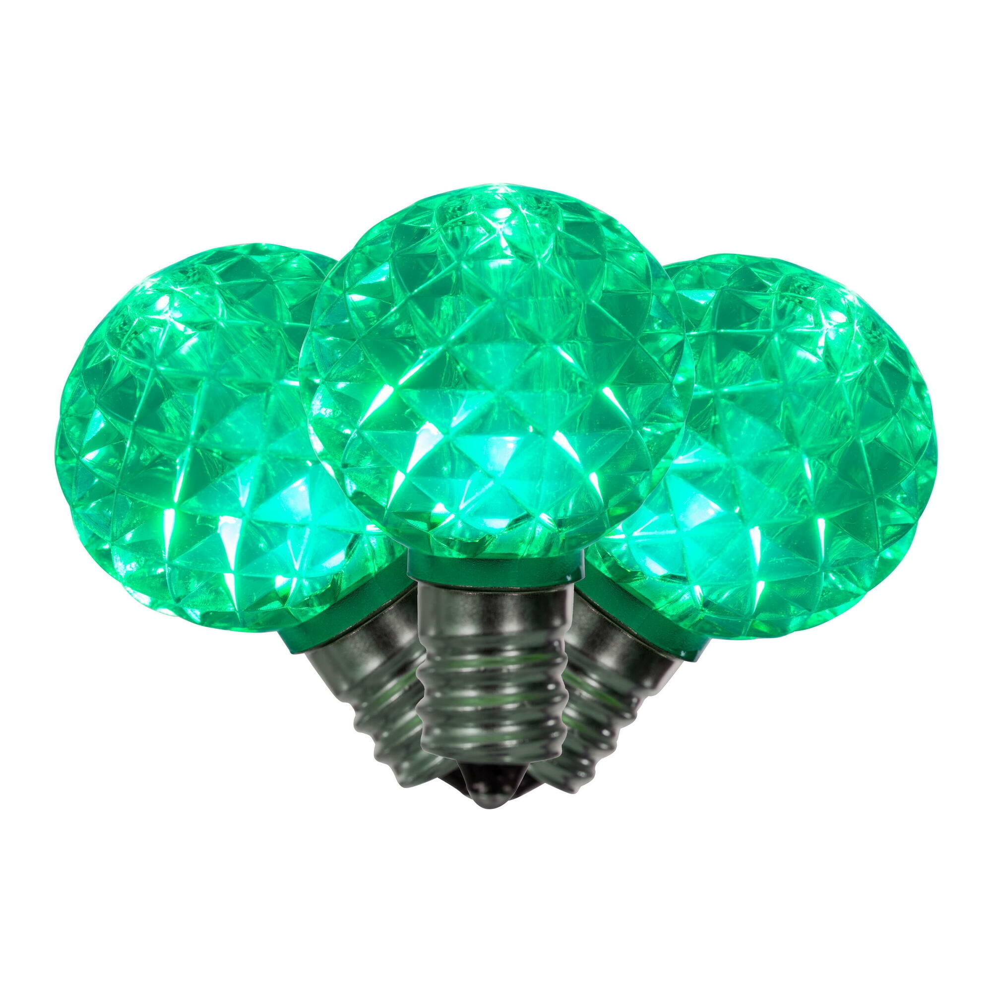 Vickerman G30 LED Green Bulb E12 Nickel Base 120V, .6 Watts, package of ...