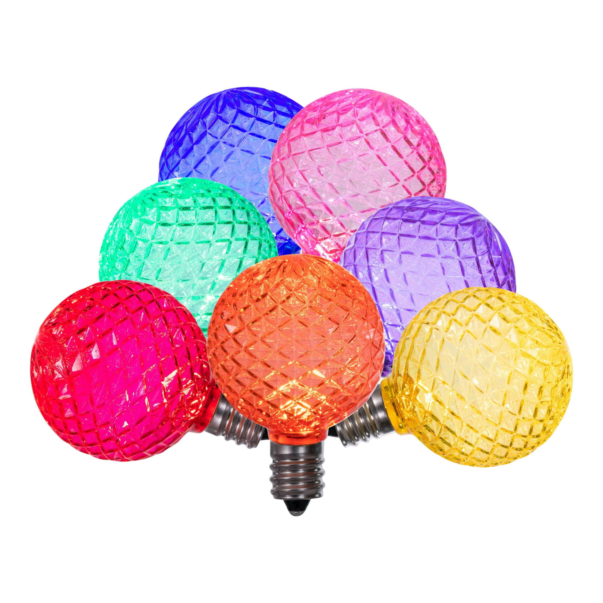 Vickerman G40 LED Multi Bulb E12 Nickel Base .6 Watts, package of 25 ...