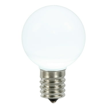 0.96 watt 130V C9 Ceramic LED Warm White Twinkle Bulb with Nickel Base ...