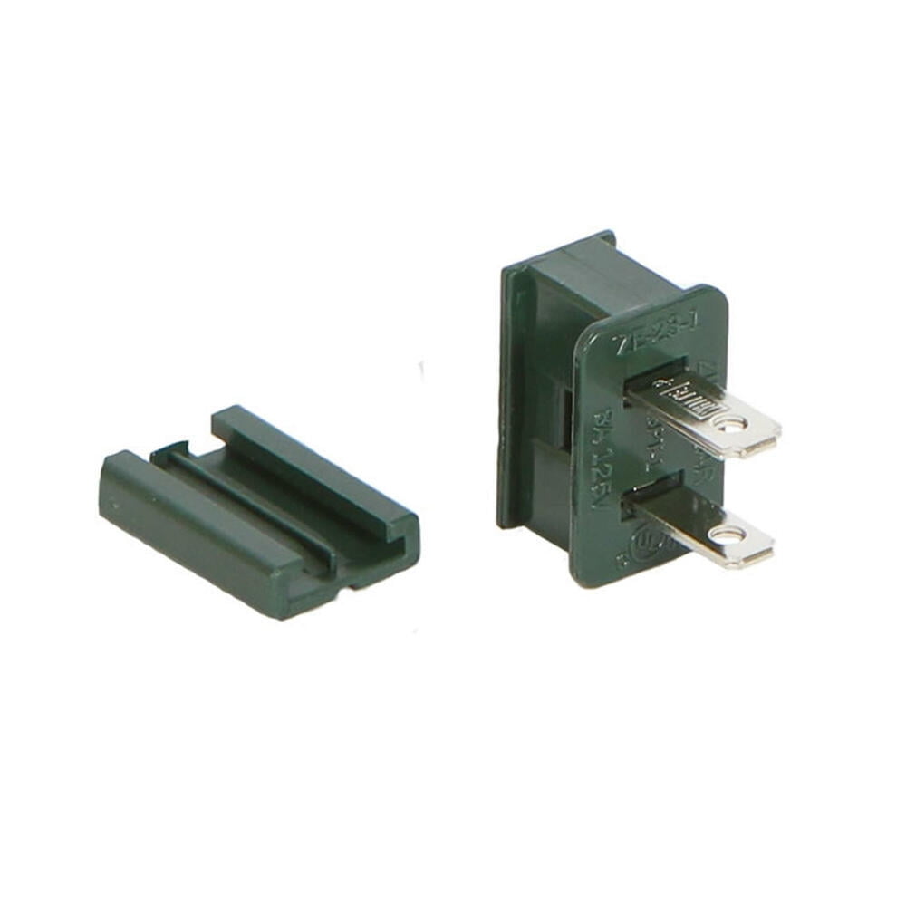 Vickerman Green Male Slide-On Plug for SPT-2, 18 Wire Gauge, 10 per ...