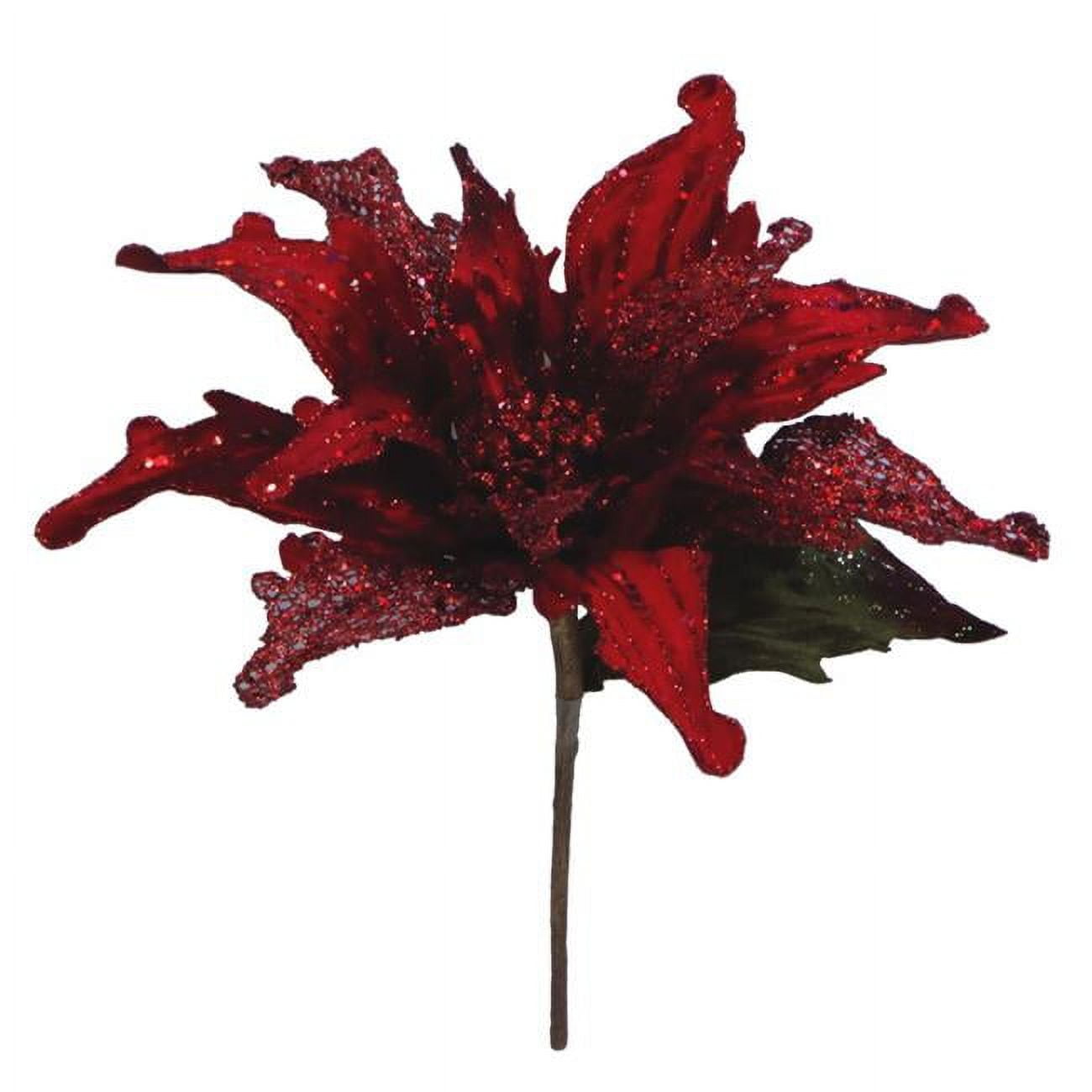 Vickerman O141703 Red Velvet Poinsettia Spray, 31 & 14 in. - Walmart.com